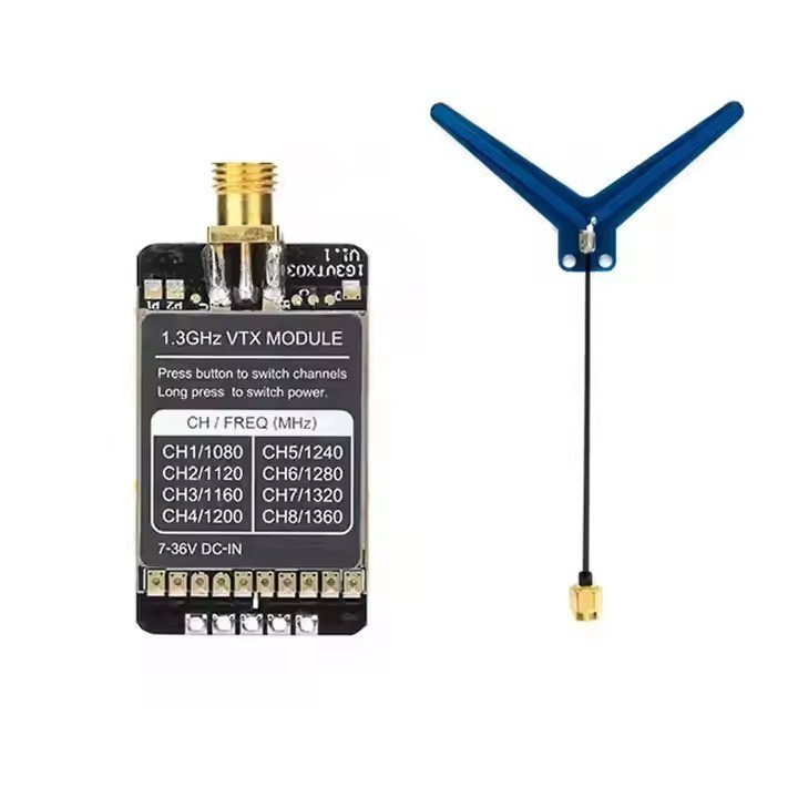 1.3G 1.2G 8CH 800MW Audio Video FPV Transmitter Receiver Module RC 7 ...