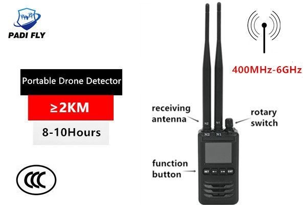 Portable 400MHz-6GHz Anti Drone Alarm System Signal Detector with 3G 4G ...
